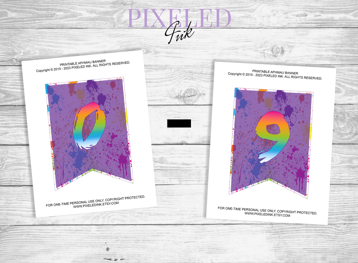 Unspeakable Party Banner (Pink) - Digital Download – Pixeled Ink